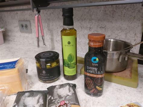 스페인 올리브오일 라치나타 로 파스타와 소고기스테이크를 만들어 봐요 네이버 블로그