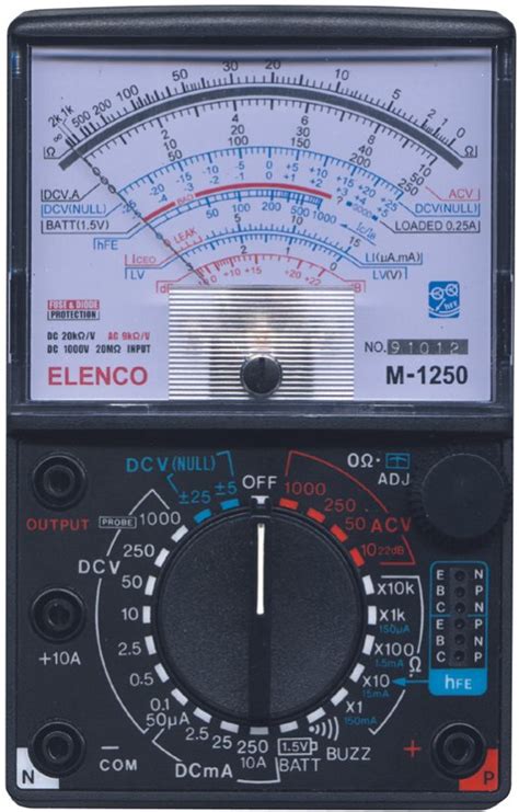 Electric Symbols On Voltohm Meter