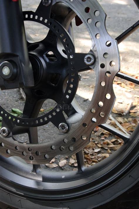 Disc Brakes Of A Motorcycle Stock Image Image Of Round Motorcycle