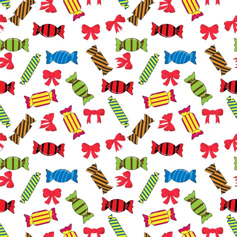 Cute Candy Pattern Design 7802073 Vector Art At Vecteezy