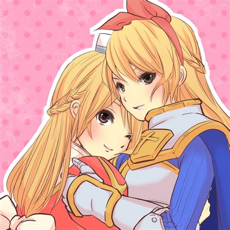 Safebooru 2girls Armor Bangs Blue Cape Blush Boobplate Bow Braid