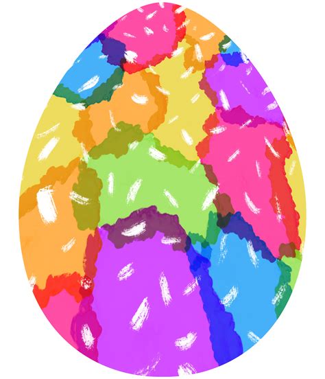 Colorful Easter Egg Element 21453548 Png