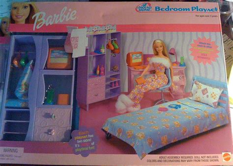 Barbie All Around Home Bedroom Playset 2 Sides Of Playtime Fun Dolls