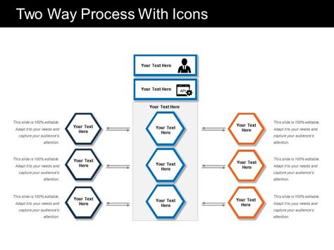 Two Way Process With Icons PowerPoint Presentation Templates PPT Template Themes