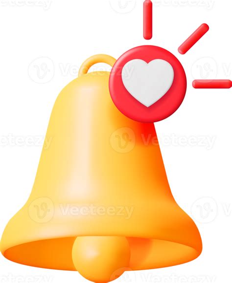 3D Notification Bell Icon 35715169 PNG