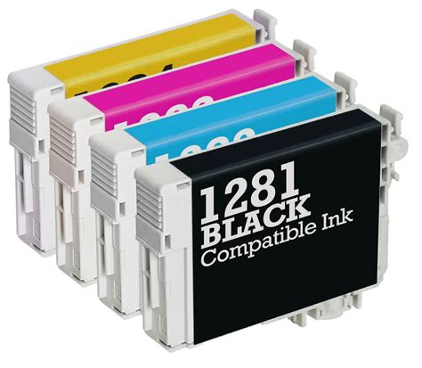 Epson T1285 Multipack Compatible 4 Ink Carts Fox Cartridge For