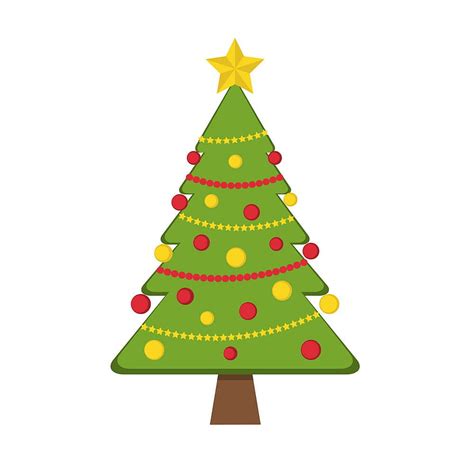 Árbol de Navidad decorado con guirnaldas y vector ai eps UIDownload