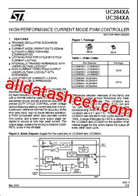 UC3843AN Datasheet(PDF) - STMicroelectronics