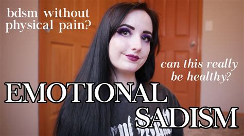 Bdsm 101 Emotional Sadism Youtube
