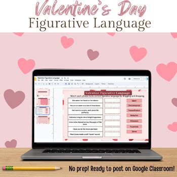 Valentine S Day Figurative Language Google Slides Activity TPT
