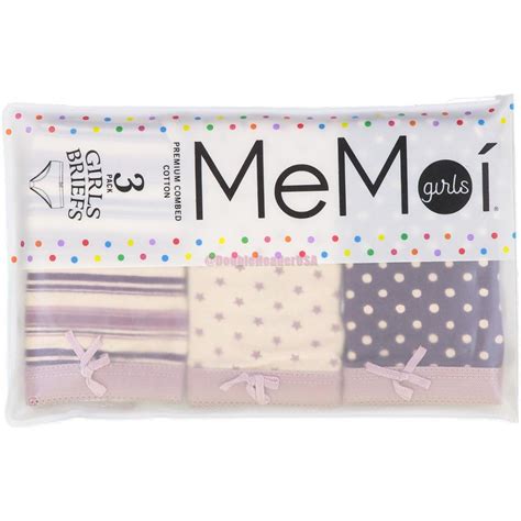 Memoi Girls Briefs 3 Pack Polka Dot Double Header Usa