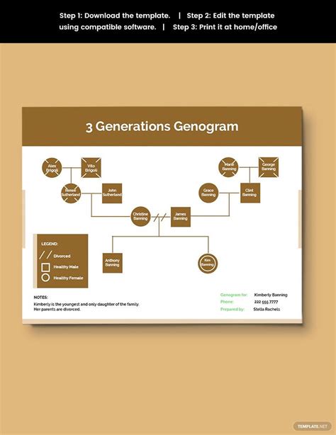 Free Editable Genogram Templates In Word To Download