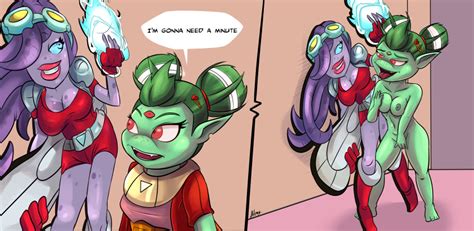 Rule 34 Alien Atnog Awesomenauts Ayla Coco Nebulon Masturbation