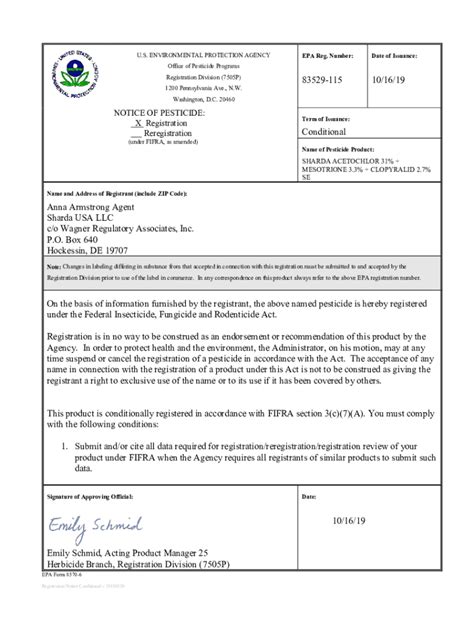 Fillable Online Fillable Online Us Epa Pesticide Product Label
