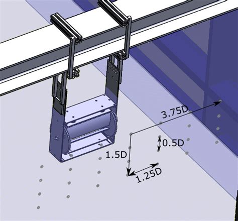 Staggered Array Of Four Turbines Mounted In The Wave Current