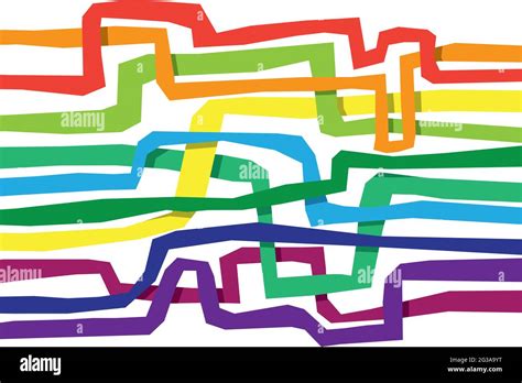 Intersecting Colorful Stripes Abstract Background Vector Illustration Stock Vector Image And Art