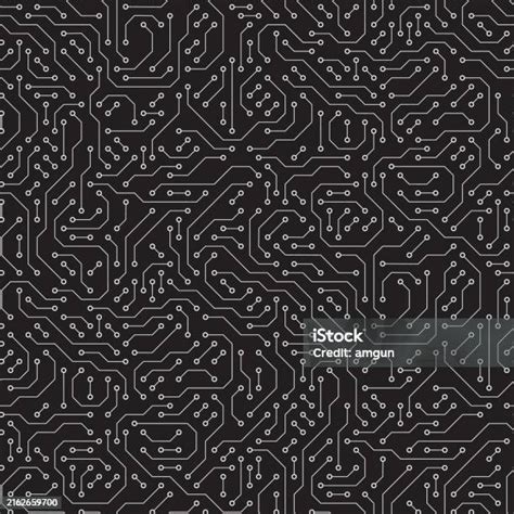 Computer Circuit Board Texture Stock Illustration Download Image Now Abstract Backgrounds