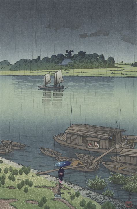 Kawase Hasui Early Summer Rain 1932 Moma