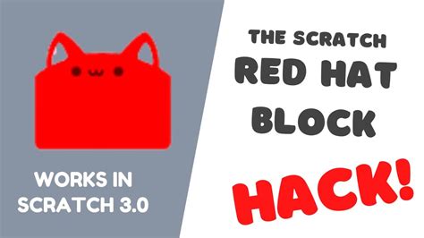 How To Get The Red Hat Block In Scratch Tutorial 🎯🏏🎮 Youtube