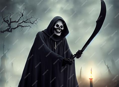 Premium Photo Skull Of Divil In Horror Night