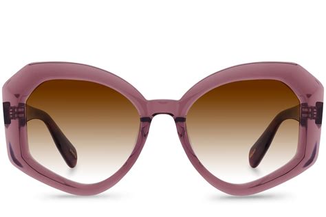 Mazarin Pink Eco Acetate Pink Irregular Sunglasses Polette Polette Us