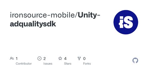 GitHub Ironsource Mobile Unity Adqualitysdk