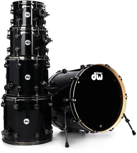 Dw Collectors Series 5 Piece Shell Pack Gloss Black Finishply