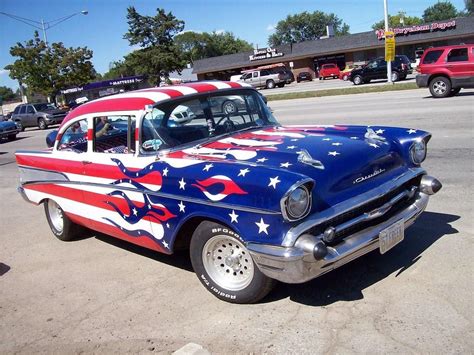 Top 15 Autos And Motorcycles Displaying Patriotic Spirit Chevy Classic