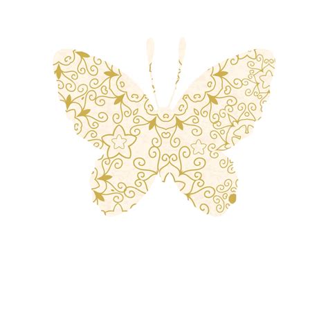 Vintage Paper Texture Frame With Butterfly Silhouette Amidst Swirling