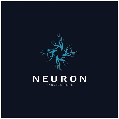 Premium Vector Neuronseaweed Or Nerve Cell Logo Designmolecule Logo Illustration Template Icon