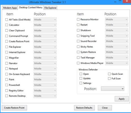 Ultimate Windows Tweaker For Windows Getwox