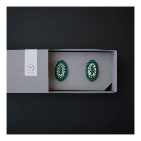 寶石（翠綠）｜耳環梅波 Maybo