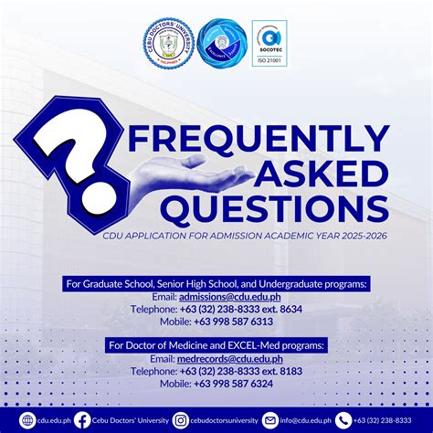 Cduadmissions Frequently Cebu Doctors University Facebook