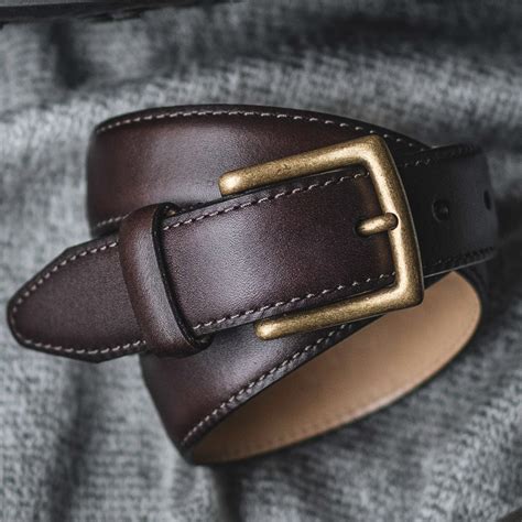 Womens Classic Brown Leather Belt Thursday Boot Company