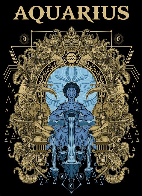 Aquarius Symbol Art