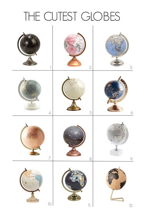 Cutest Globes Roundup Globe Decor Globe Diy Vintage Globe