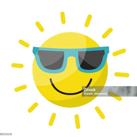 선글라스 풀 컬러 아이콘과 여름 방학과 레저 미소 태양 이모티콘 선글라스에 대한 스톡 벡터 아트 및 기타 이미지 선글라스 태양 하늘 미소 Istock