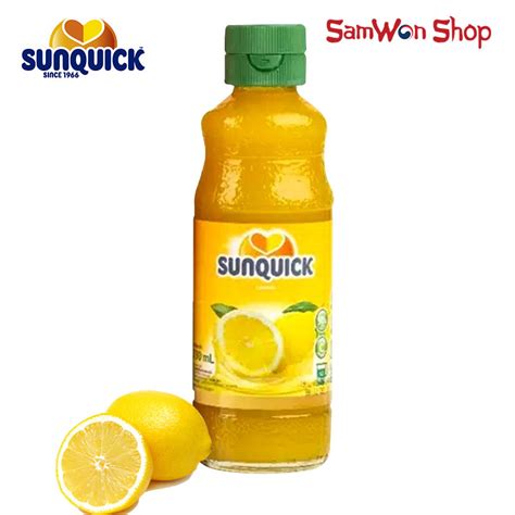Sunquick Lemon Sirup Sunquick Rasa Lemon Syrup Sunquick 330 Ml