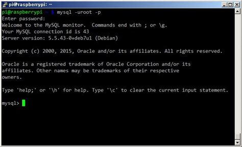 라즈베리파이raspberry Pi Mysql 데이터베이스 설치방법 리눅스 라즈비안 Mysql서버 구축