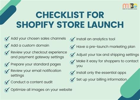 Checklist For Shopify Store Launch Perfect To Help While Setting Up