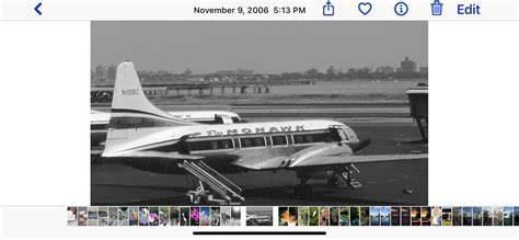 Digital File Photograph Mohawk Airlines Airplane New York City