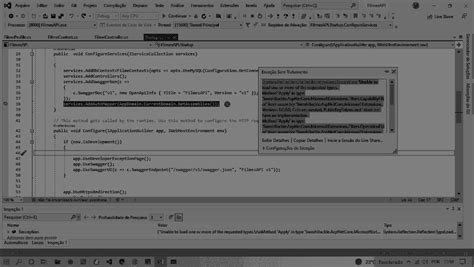 Erro Ao Executar O Projeto Final Api Rest Com Net 5 Operações