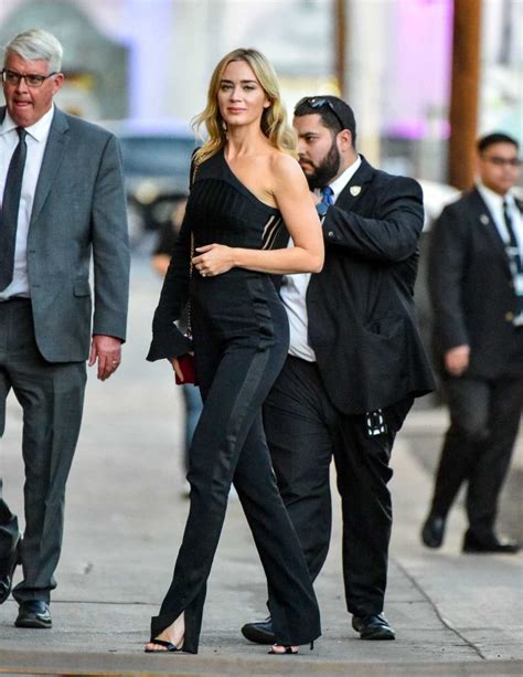 Emily Blunt Leaves Jimmy Kimmel Live In La 11142018