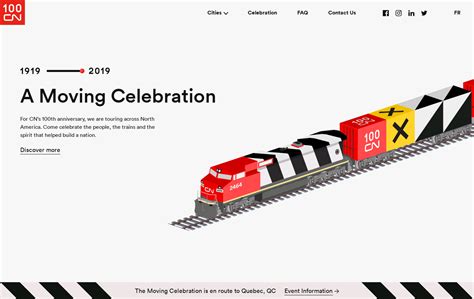 CN100 Website is a Web Design Inspiration