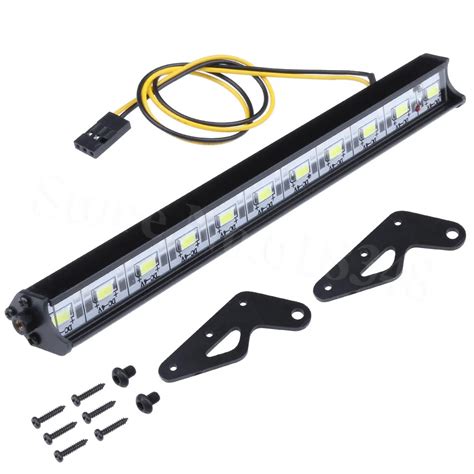 Metal Roof Lamp Light Bar 150mm 11 Leds For Rc Rock Crawler Traxxas Trx 4 Scx10 90027 Scx10 Ii