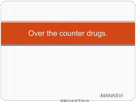 Otc Medications Ppt