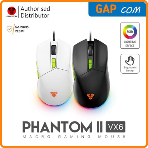 Jual Mouse Gaming Macro Fantech VX6 Phantom II RGB Gaming Mouse Shopee Indonesia