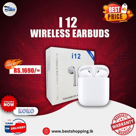 I12 True Wireless Earbuds Best Shopping Lk
