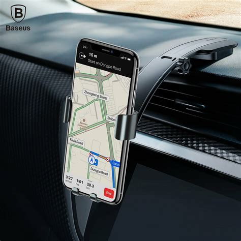 Baseus SUYL F Metal Age Car Mount Black Phone Holder Price In BD RYANS