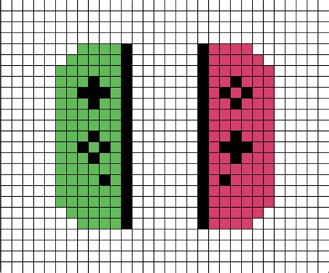 Switch Controllers Neon Green And Pink Pixel Art